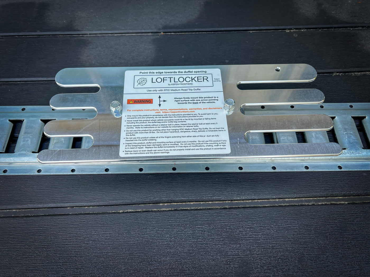 Enclosed Trailer Organization Solution | LoftLocker | Aspen Frontiers